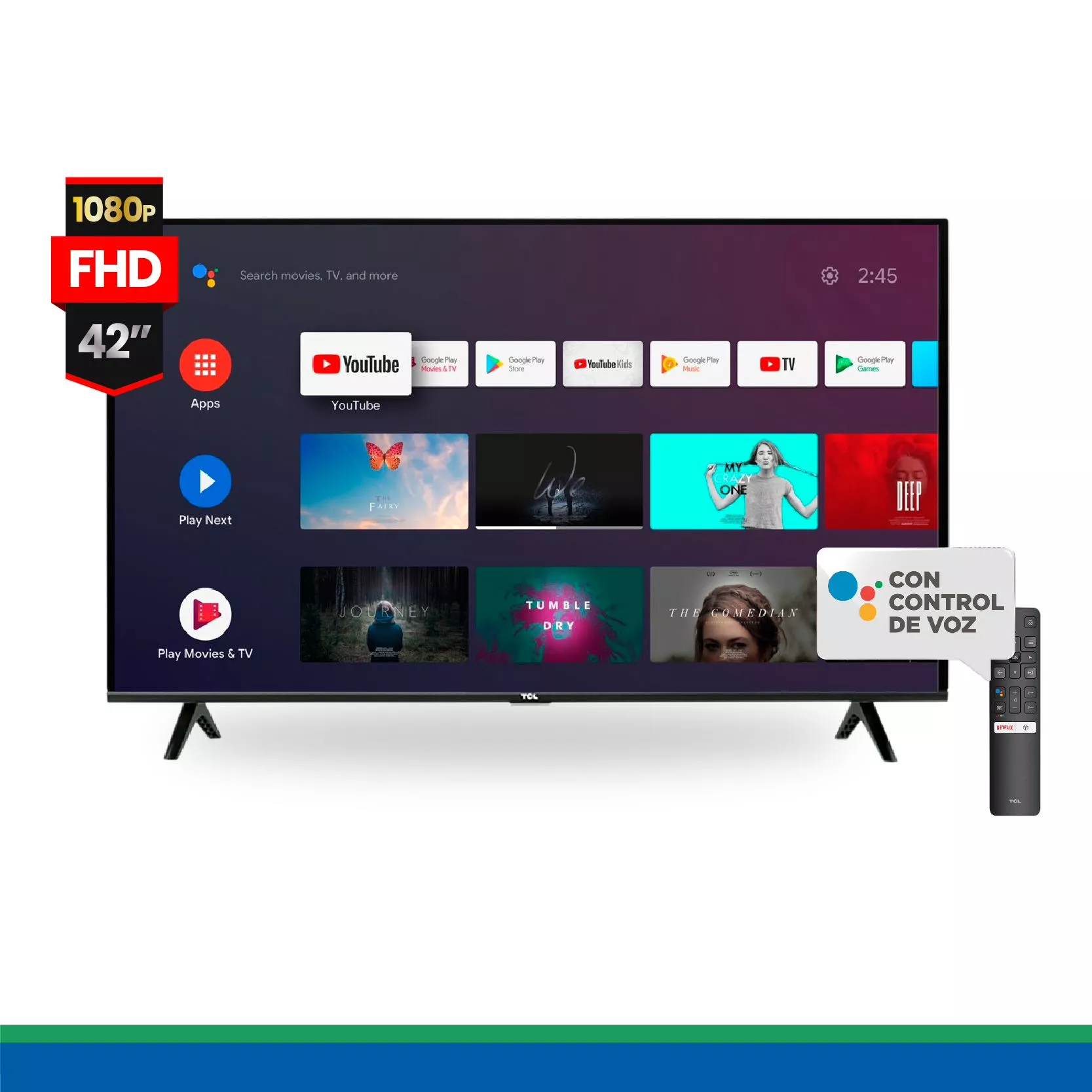 Android TV L42S6500. Ahora vas a poder hablar con tu Android TV y te v